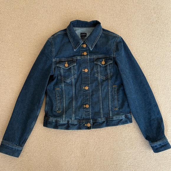 J. Crew | Jackets & Coats | J Crew Factory Indigo Denim Jacket | Poshmark